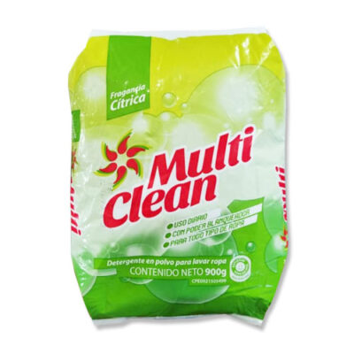 Jabón en polvo para lavar Multiclean fragancia citrica (900gr ...
